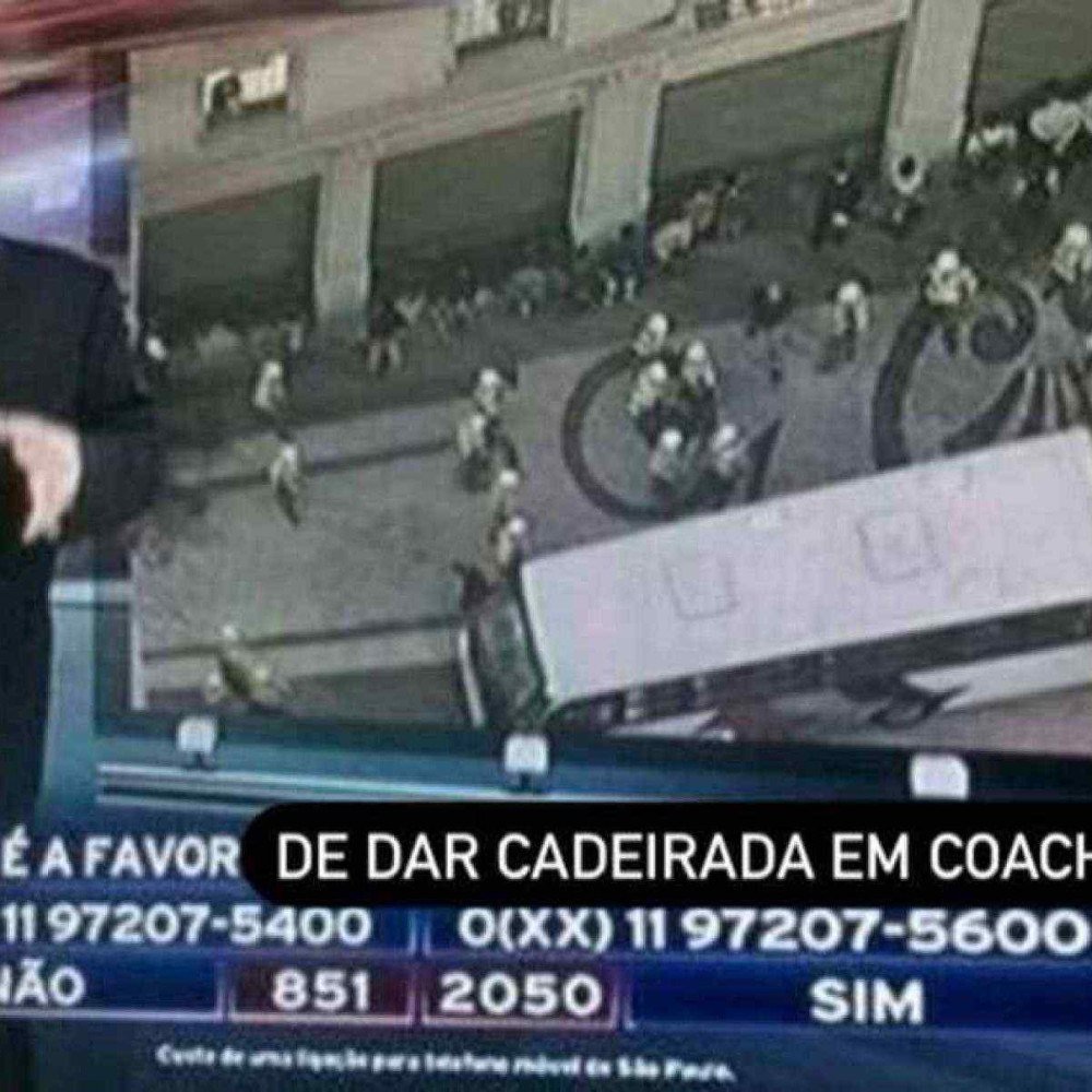 Cadeirada de Datena em Marçal vira meme: ‘Confundiu debate com combate’