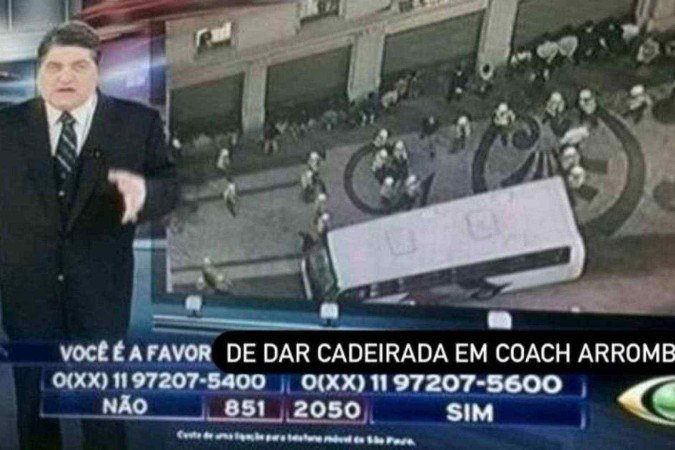 Cadeirada de Datena em Marçal vira meme: ‘Confundiu debate com combate’