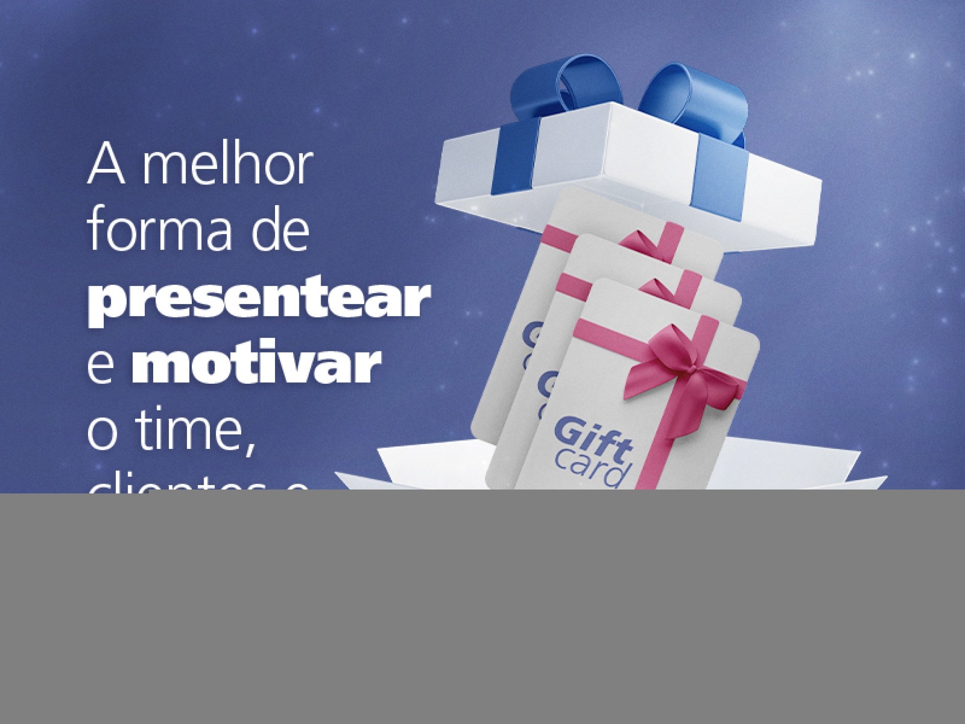 Giftcards são opções de presentes corporativos no fim de ano