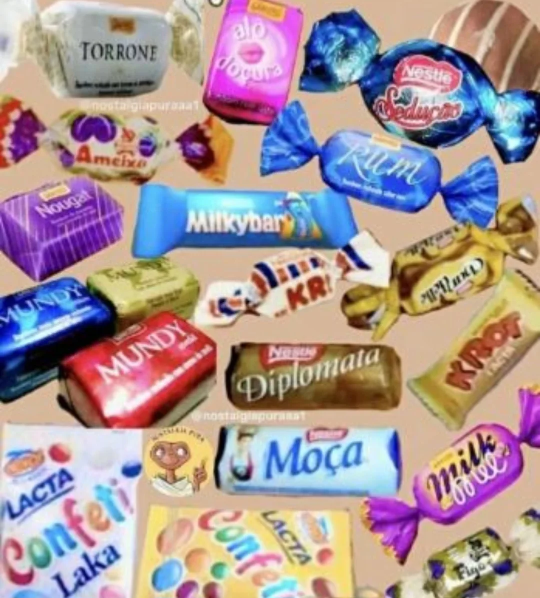 Chocolates que ficaram fora de linha e deixaram saudade