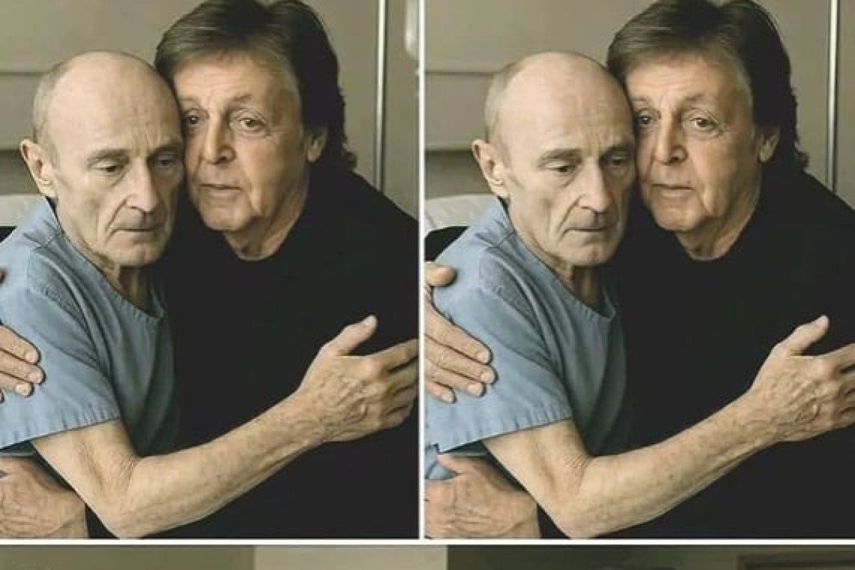 Fotos de Phil Collins com Paul McCartney no hospital são falsas